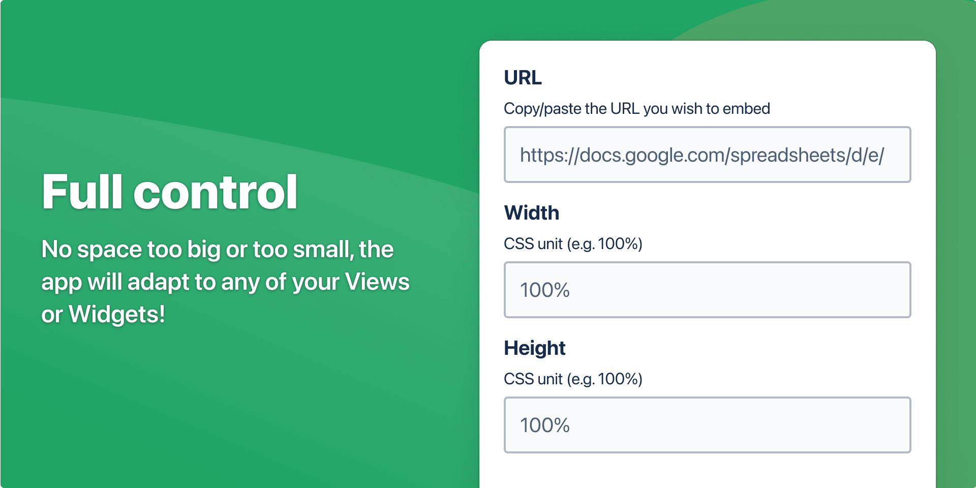 Google Sheets Embedded • apps for monday.com